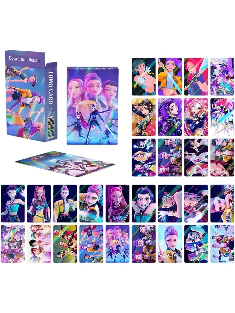 30 шт. карточки корейских айдолов аниме охота на демонов кол