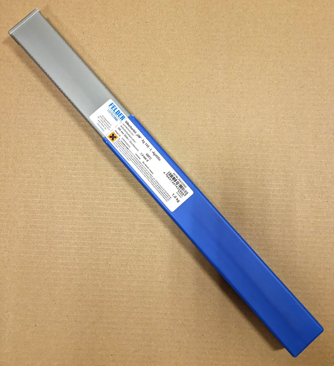 Припой серебрянный с флюсом Felder UM Ag140-L-Ag40Sn ПСр40 д.2,0мм 40% 1кг