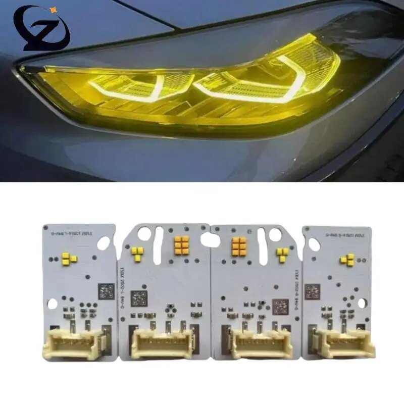 Желтая ангельские глазки DRL, платы указателей поворота для BMW 1 2 серии F40 F44, замена For F44