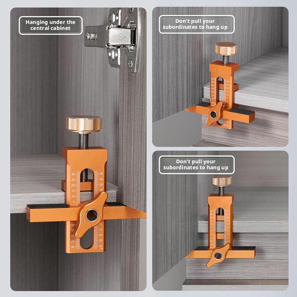 Опора для скрытого монтажа двери, Нержавеющая сталь, диапазон 0-36мм, Зажим для крепления двери шкафа