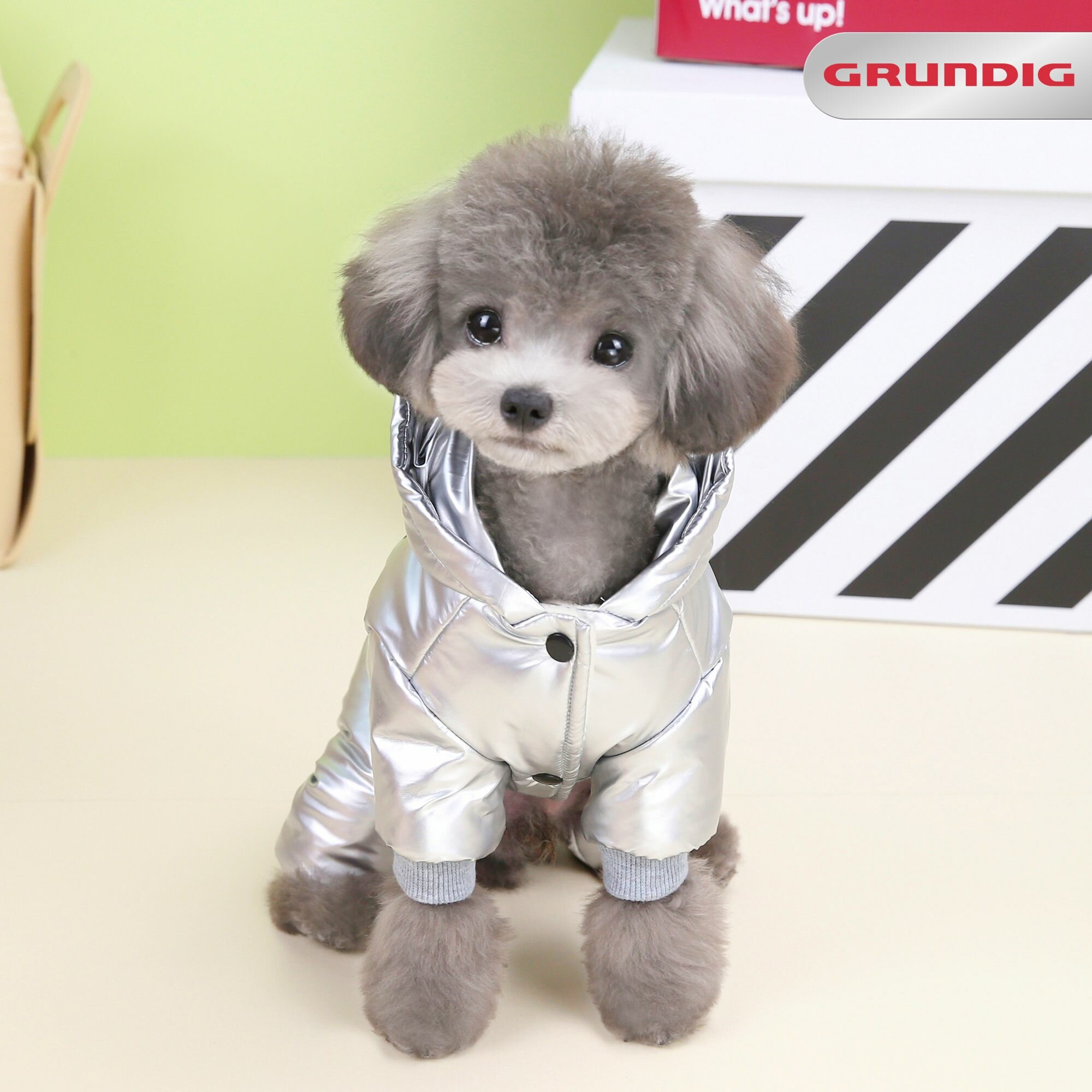 Grundig, Зимний тёплый комбинезон для собак, четырёхлапый пуховик, одежда для маленьких пород