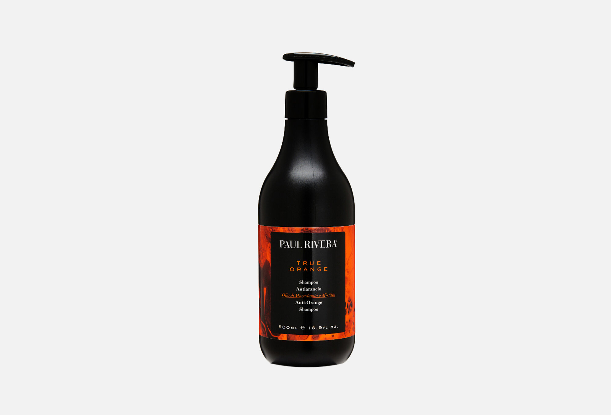 Шампунь для устранения медных оттенков волос PAUL RIVERА TRUE ORANGE ANTI-ORANGE SHAMPOO 500 мл