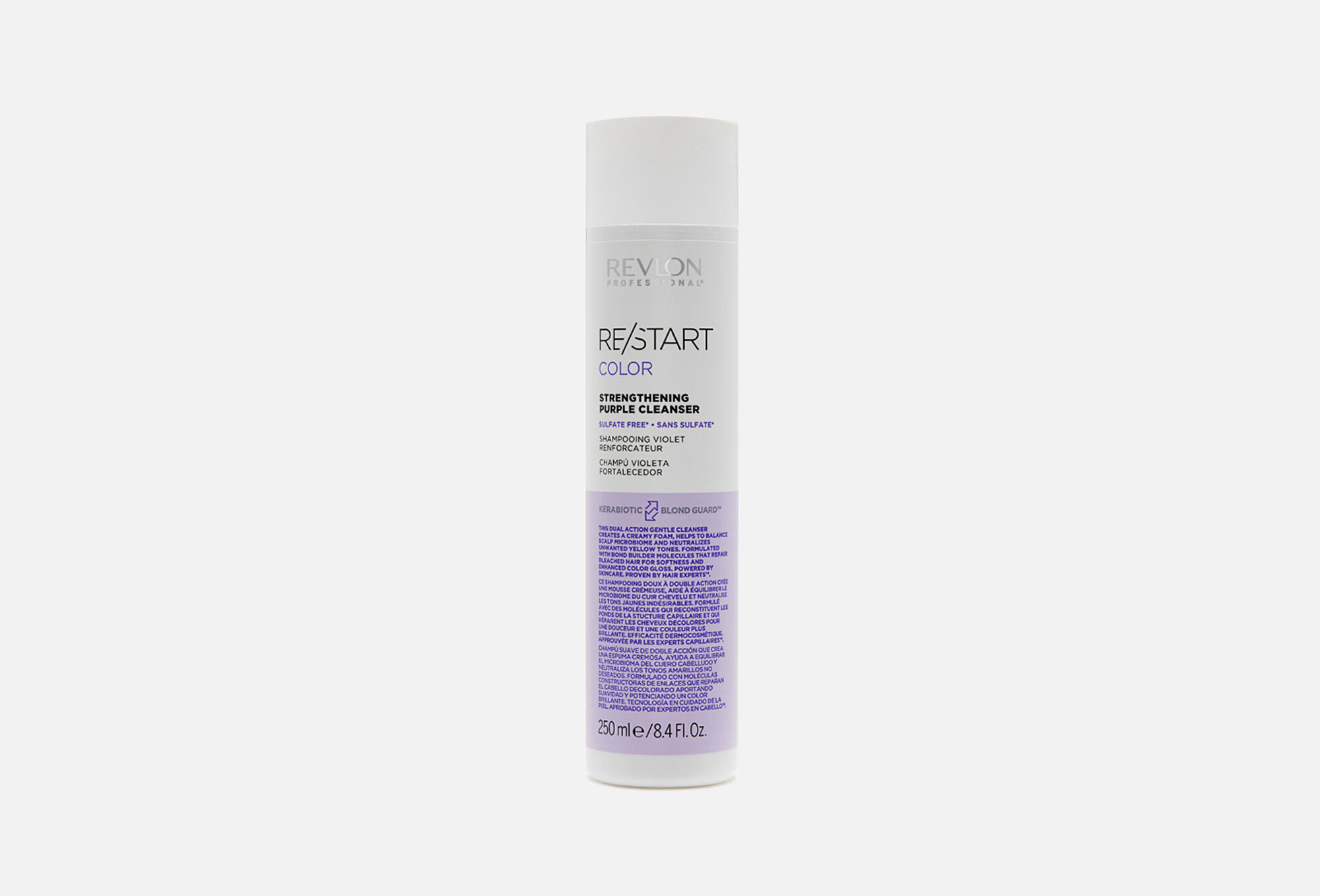 Укрепляющий фиолетовый шампунь REVLON PROFESSIONAL RESTART COLOR PURPLE CLEANSER 250 мл