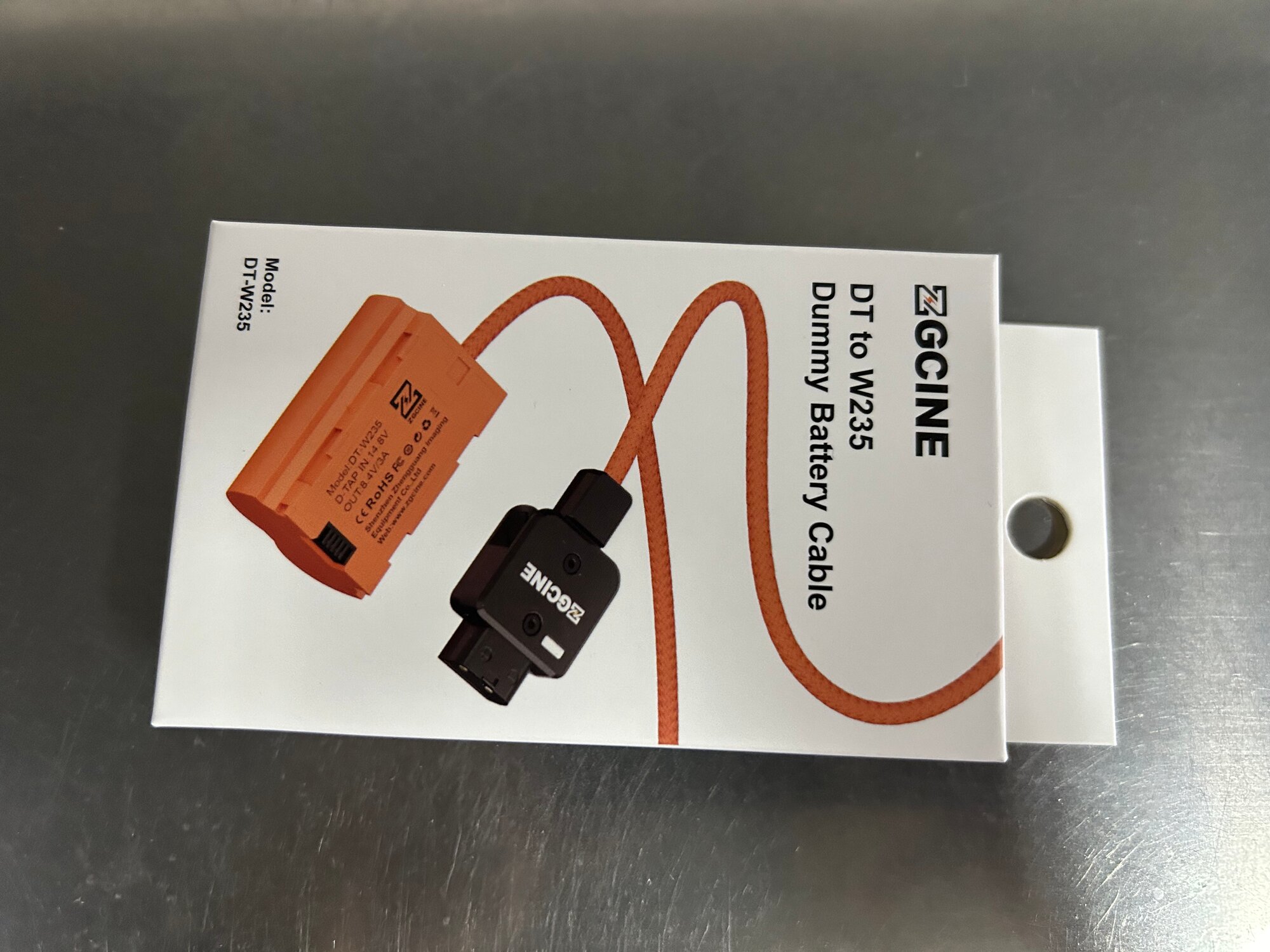 ZGCINE NP-W235 Dummy Battery with D-Tap Connector Power Cable 60cm Long to Replacement for Fujifilm GFX100 II/ GFX100S/ GFX50S X-H2S/ X-H2/ X-T5/ X-T4/ X-S20 cameras