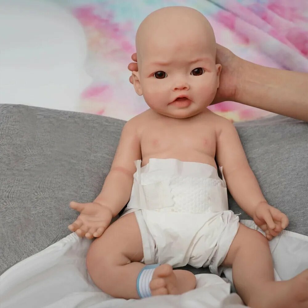 17-дюймовые полностью мягкие силиконовые куклы Reborn Baby для девочек, а не виниловые куклы