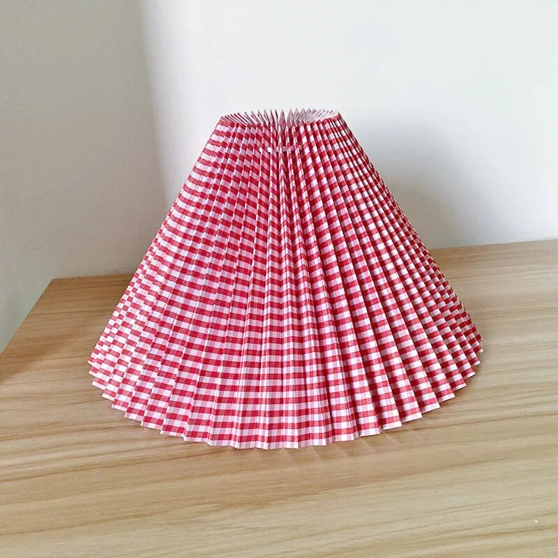 Абажур для настольной лампы WHGL i ght 25cm, Красный, Red and white