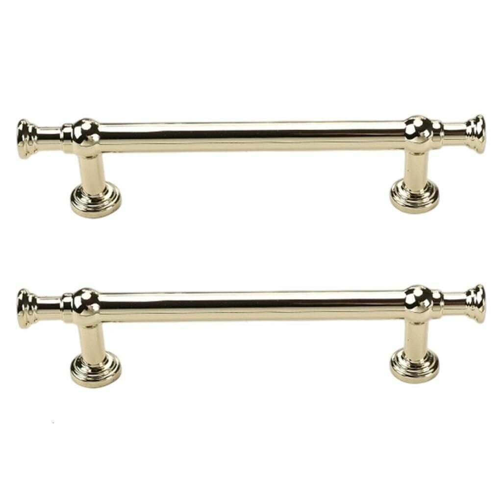 1 пара Уникальные декоративные ручки для мебели из цинкового сплава, K золото - расстояние между отверстиями 96