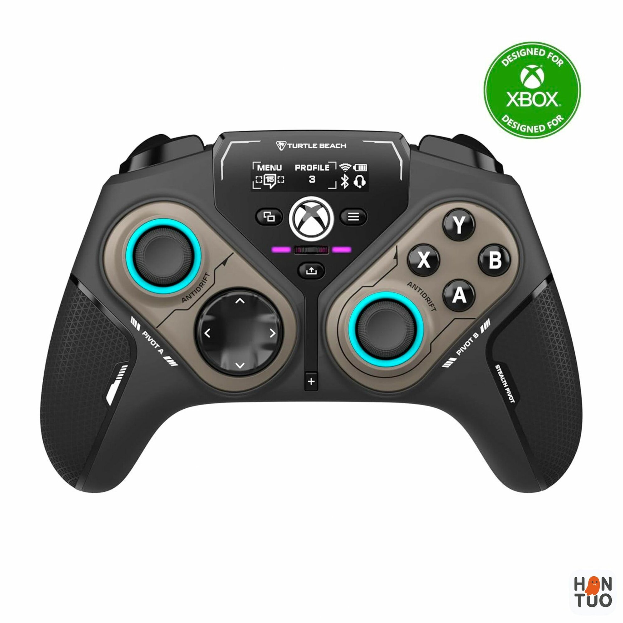 Беспроводной интеллектуальный игровой контроллер Turtle Beach Stealth Pivot для ПК с ОС Windows, проводная версия для Xbox Series XS и Xbox One поворотный модуль, дисплейная панель