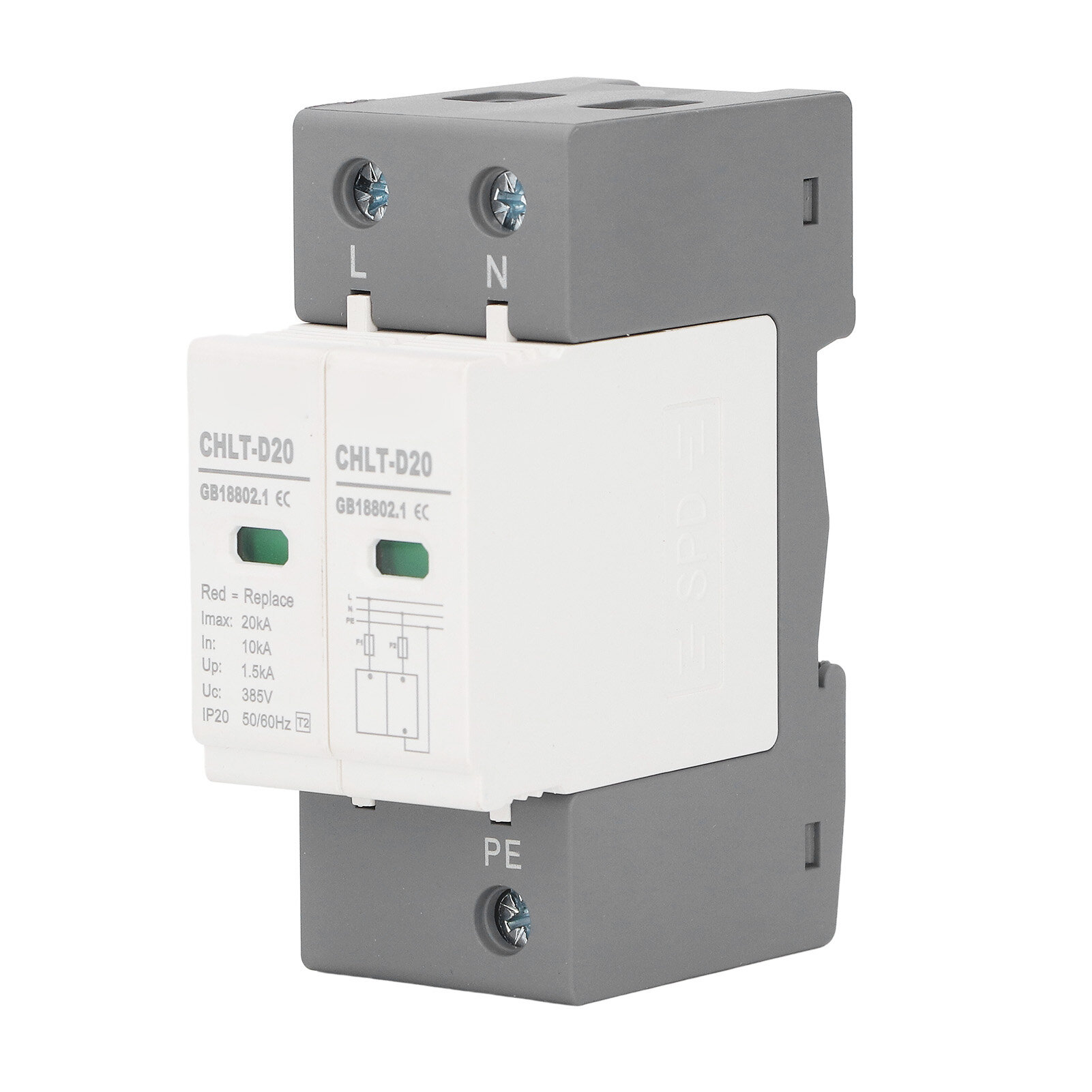 Защитное устройство Surge 2p 10ka до 20KA Дом защищенное устройство Arrester Arrester Arcer