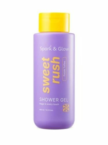 Spark&Glow Гель для душа с ароматом соленой карамели Body wash purple toffee scent 400 мл.