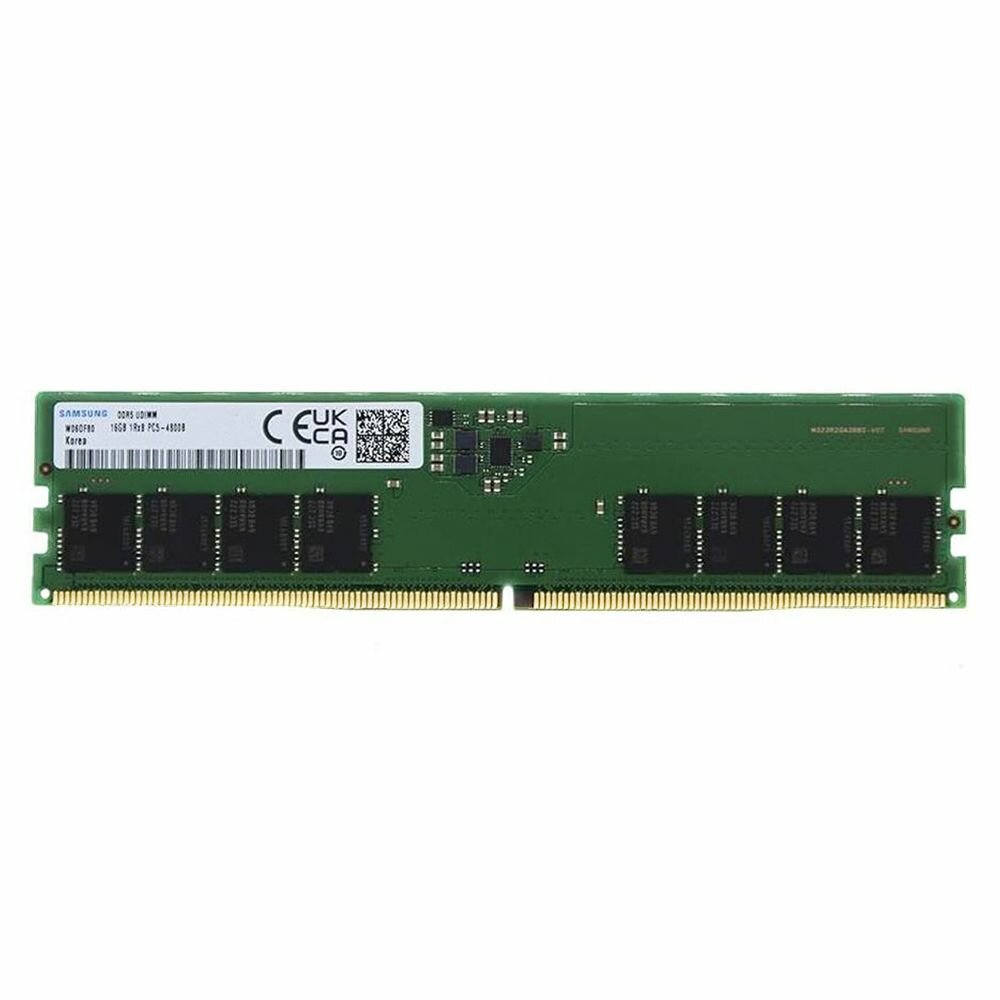 Модуль памяти 16GB Samsung DDR5 5600 UDIMM Desktop Non-ECC, CL46, 1.1V, 1Rx8, Bulk