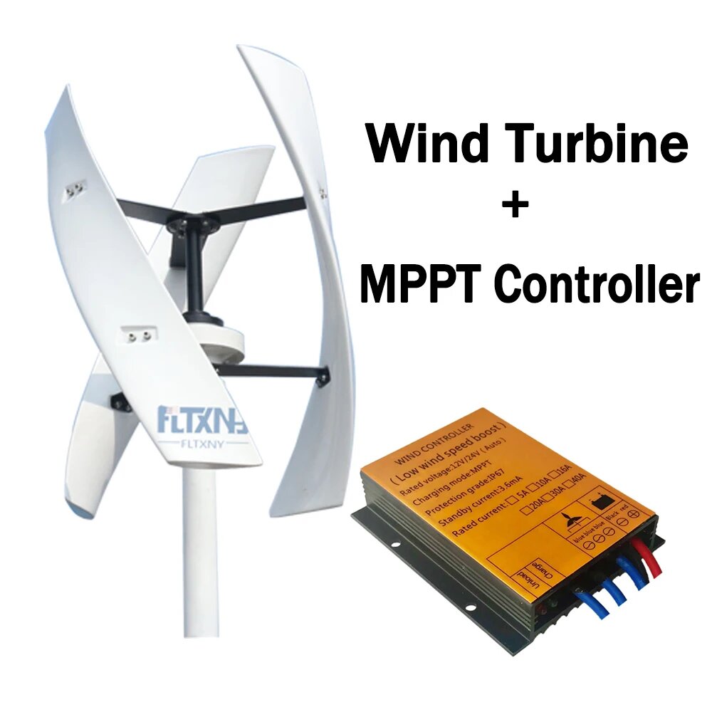 Ветрогенератор Rewindagic 3-5 кВт 12/24/48 В With Wind Drum, With MPPT Controller, 24 В, 5000 Вт