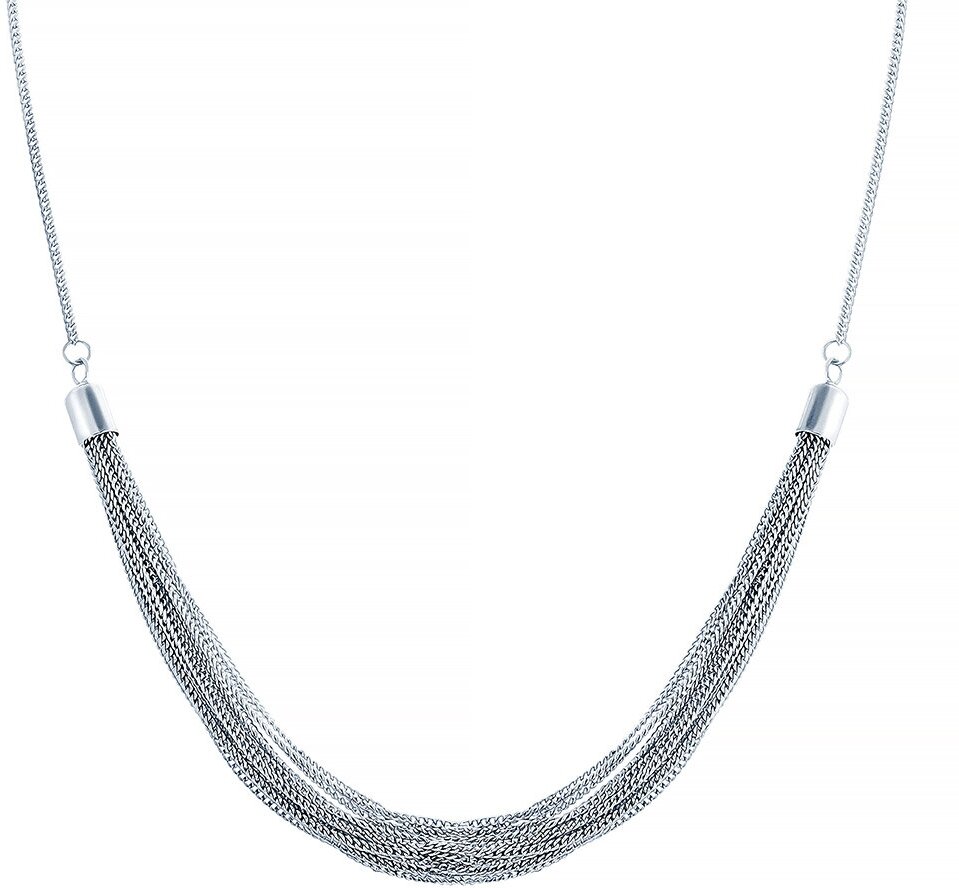 Колье, серебро, 925 проба, родирование