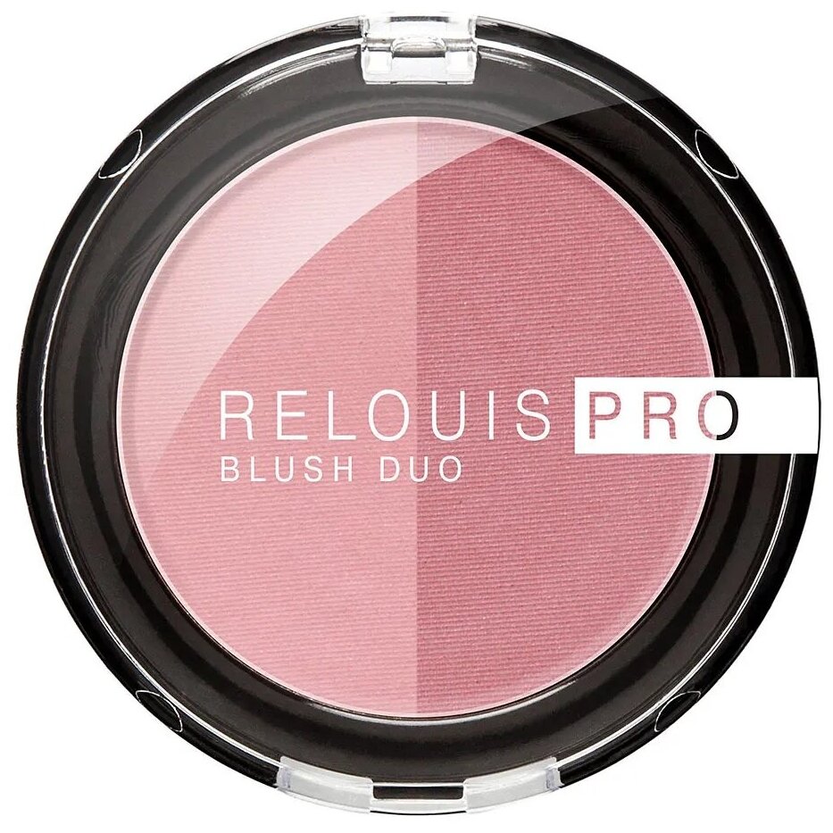 Румяна для лица RELOUIS PRO BLUSH DUO компактные тон 202 розовый