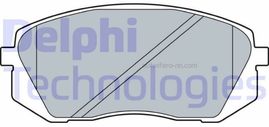 DELPHI LP3535 Колодки тормозные дисковые перед