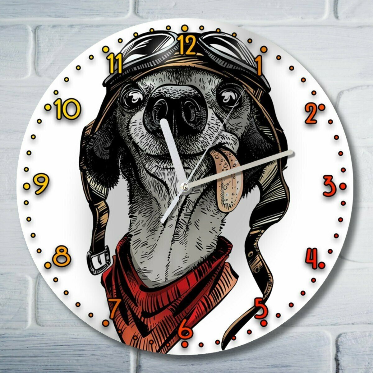 Настенные часы УФ с рисунком животные - 72