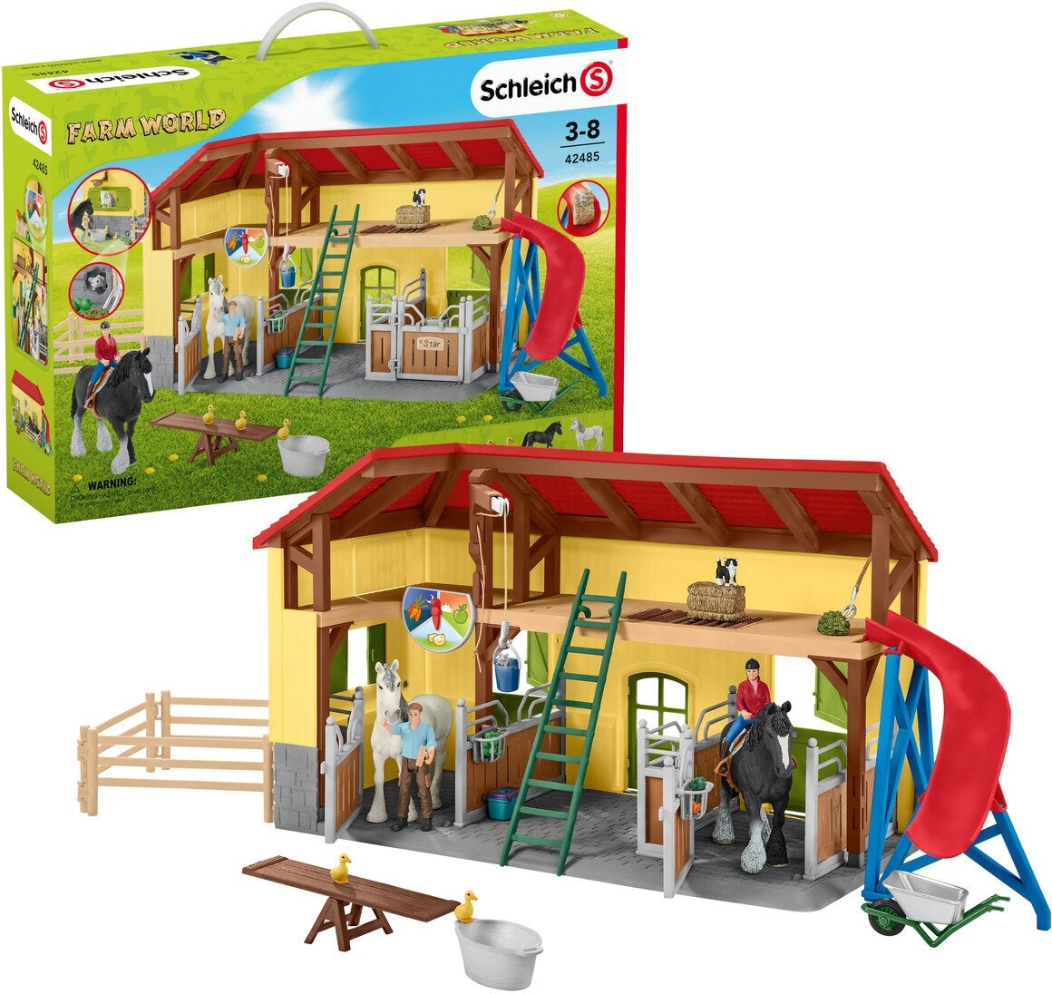 Игровой набор и фигурки Schleich Конюшня серии Farm World, 42485