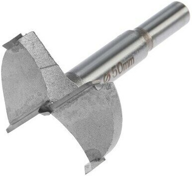 Сверло Форстнера тундра, твердосплавные пластины, цилиндрический хвостовик, 50 мм