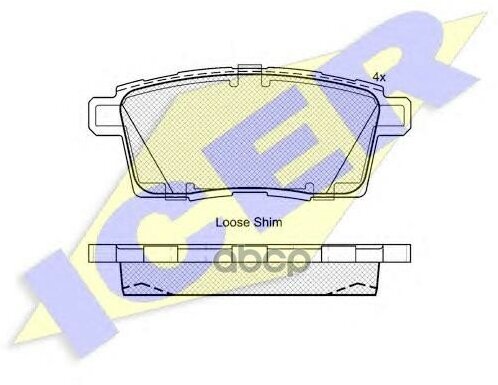 Колодки торм. диск. Mazda CX-7 09/07- Icer арт. 181963