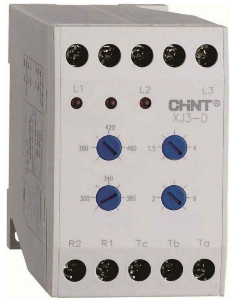 Реле контроля фаз CHINT XJ3-D AC 380В 284003