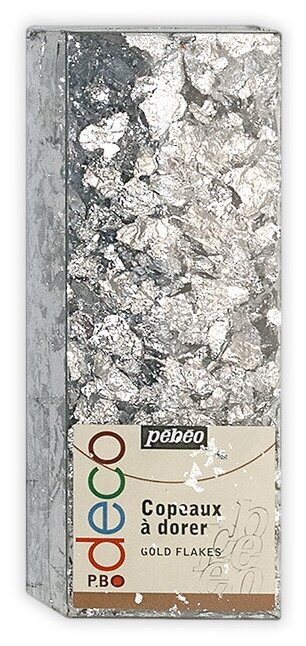 PEBEO Поталь в хлопьях 094219 под серебро