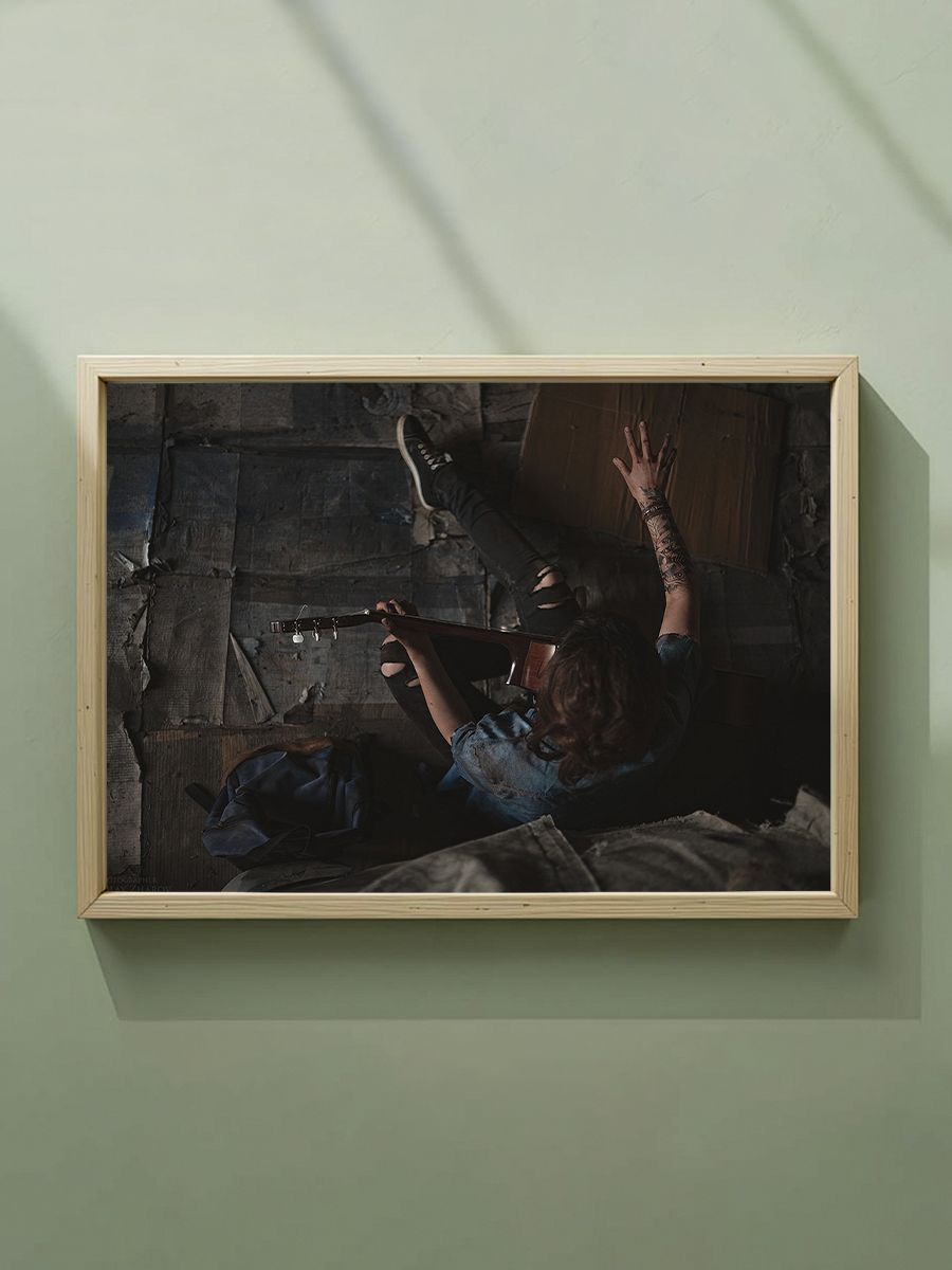 Постер, плакат на стену "Элли - The Last of Us" 42 см х 29,7 см (А3), Без Рамы
