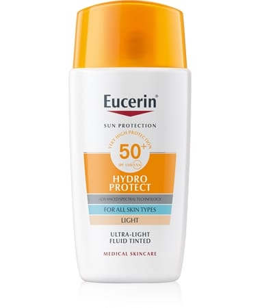 Тоник для ухода за кожей Eucerin Sun Hydro Protect, оттенок light, 50 мл