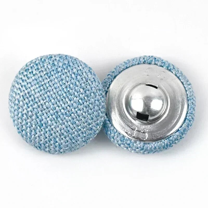 Металлические льняные пуговицы Meetee 30 шт. 20mm, 2LightBlue