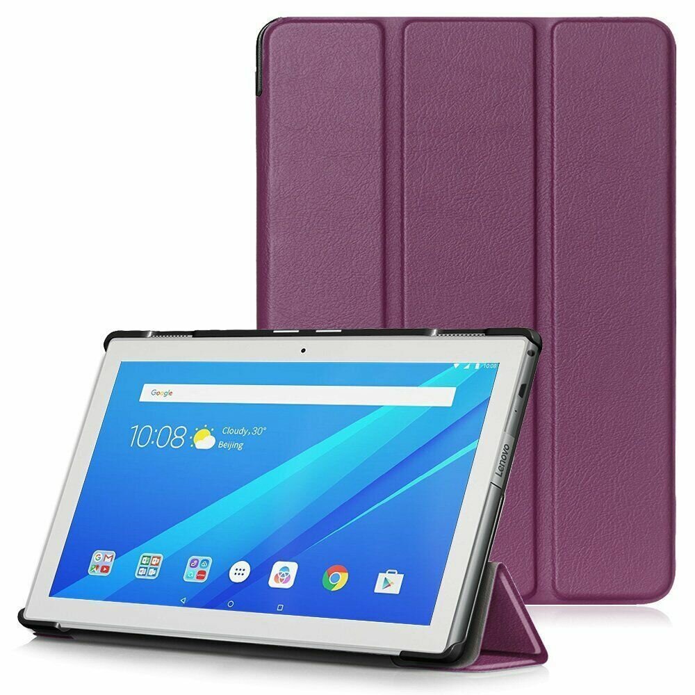 Чехол на Lenovo Tab 4 10/ TB-X304L, умный с магнитом, фиолетовый
