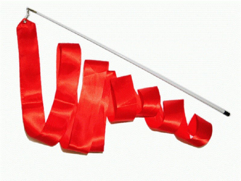 Лента гимнастическая с палочкой, 6 м