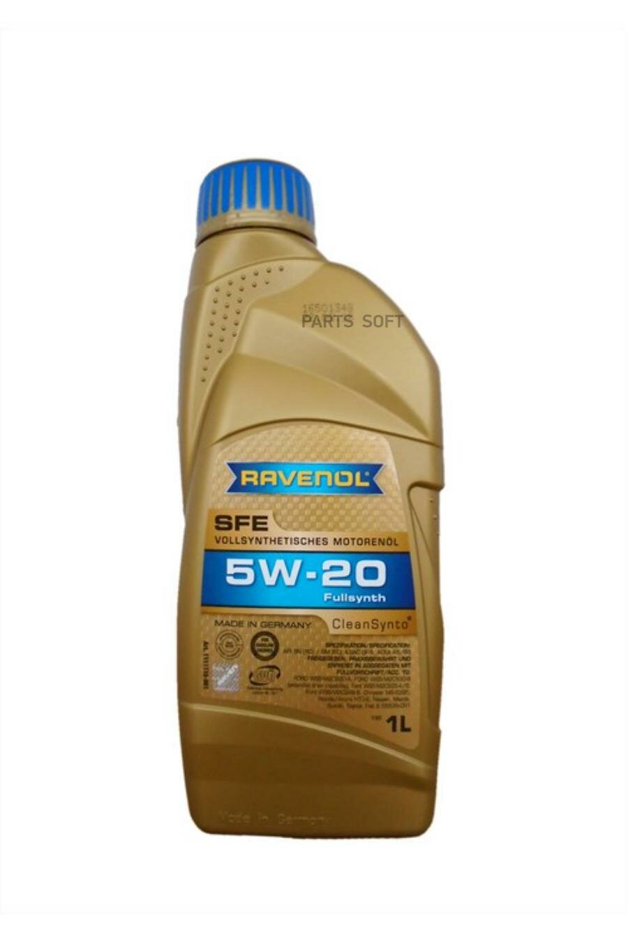 Масло моторное RAVENOL SFE Синтетическое 5W-20 SN+/SP-RC 1л. Ravenol арт. 4014835722514