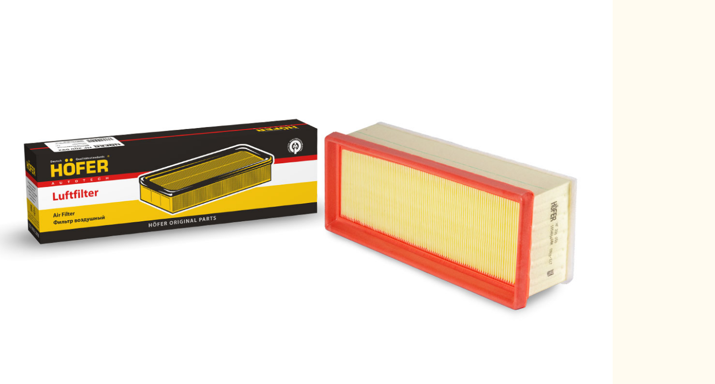 Фильтр воздушный Lada Largus 8V 12-; Renault Logan 8V 12-, Sandero 8v 12- Hofer без сетки