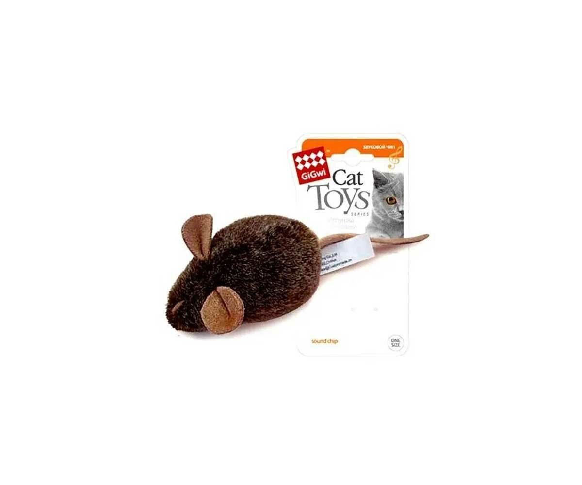 Игрушка Gigwi мышка с электронным чипом 6см 75040