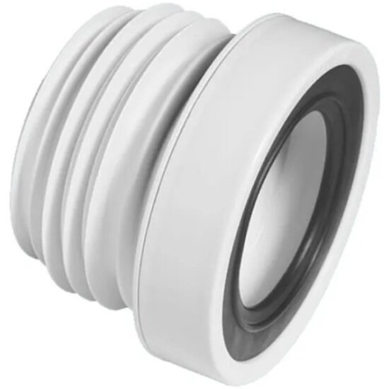 Труба фановая Mcalpine MRWC1-B, L=95 мм, вход 90-110 мм, выход в 110 мм трубу, белая