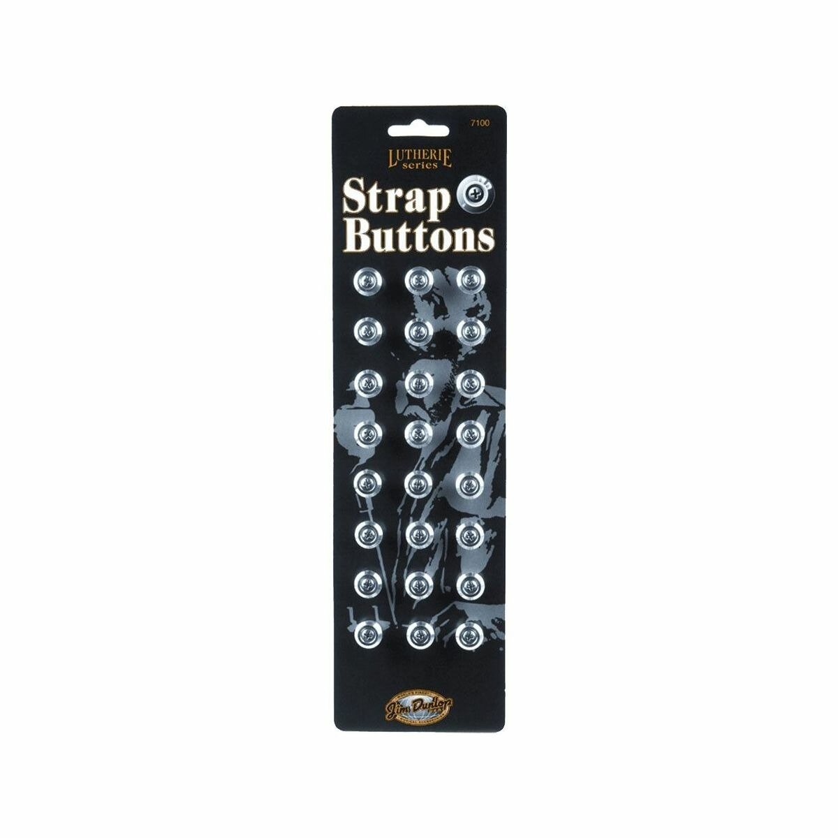 Крепление для гитарного ремня Dunlop 7100SI Strap Buttons 24Pack