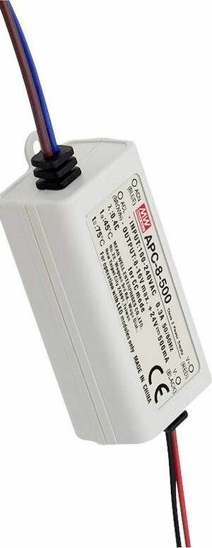 APC-8-500, AC/DC LED, 8-16В,0.5А,8Вт, IP42 блок питания для светодиодного освещения, тип пассивные компоненты