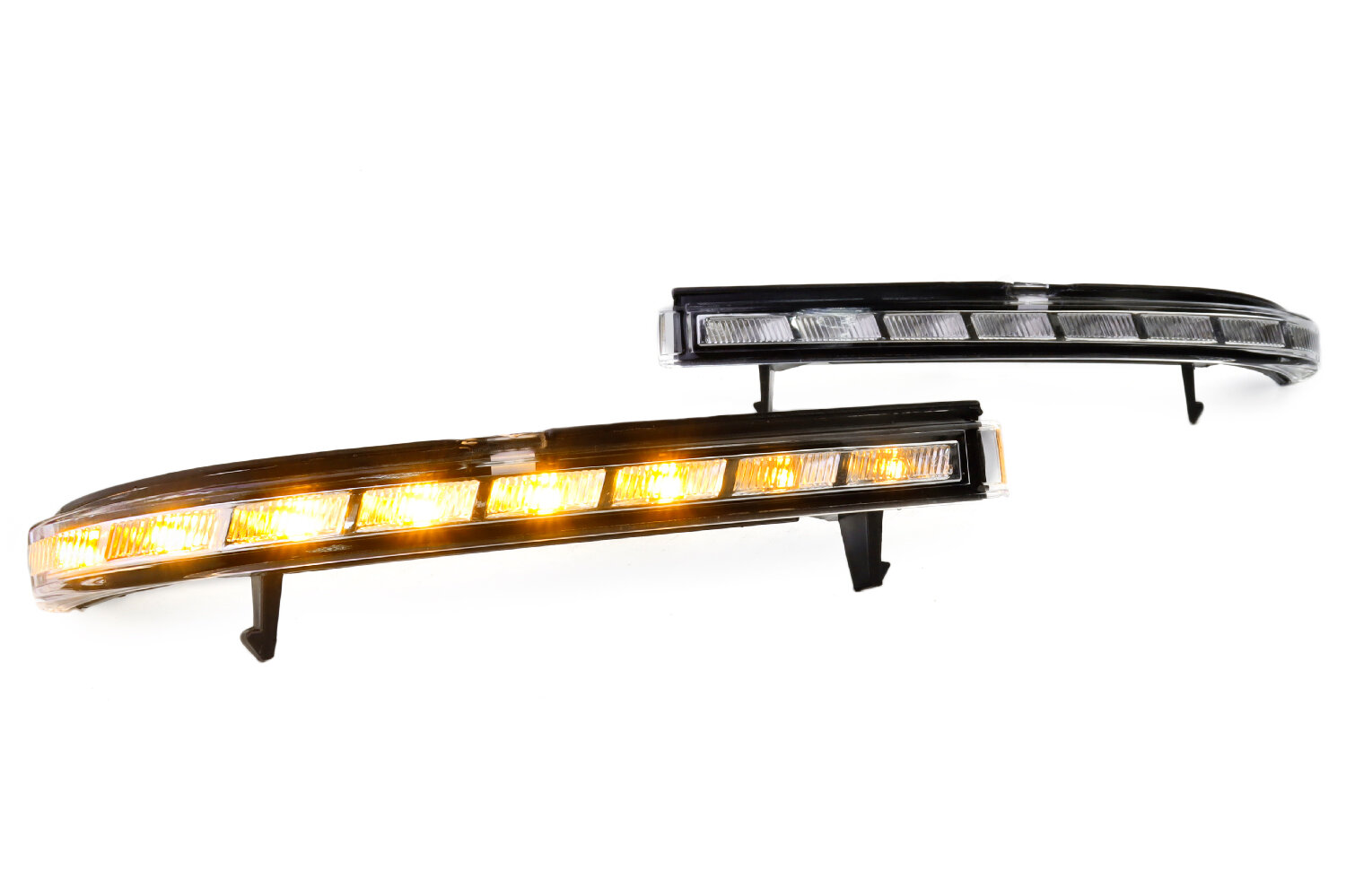 Бегающие повторители поворота Sal-Man Лексус Стайл Хром отражатель (с квадратными секциями) в зеркала для Лада Приора 2