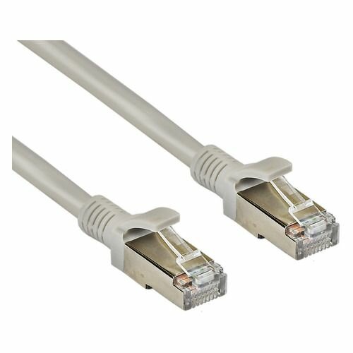 Патч-корд EXEGATE FTP-RJ45-RJ45-C5e-0,5M-GY FTP, кат.5E, 0.5м, 4 пары, алюминий омедненный, многожильный, белый