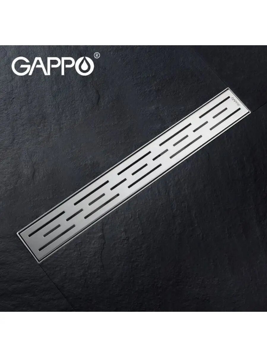 Душевой трап Gappo G88007-1 встраиваемый, нержавеющая сталь, сатин