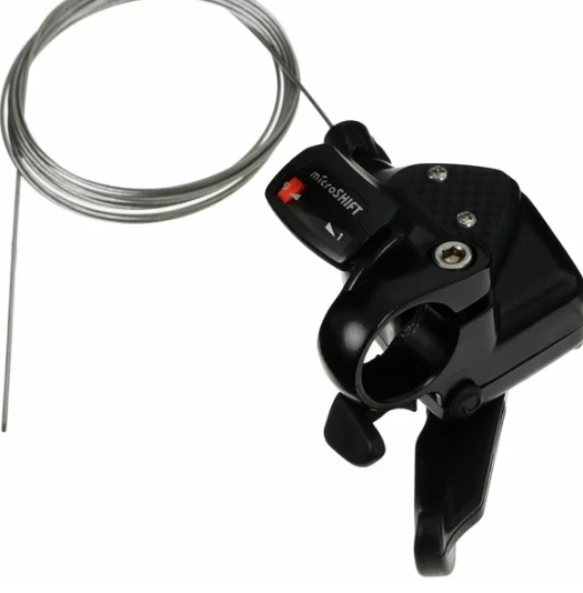 Шифтер MicroShift , TS71, правый, 9 скоростей, индикатор, трос 2050мм, черный TS71-9