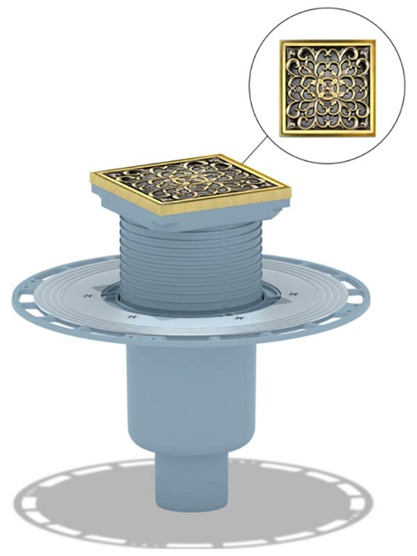 Душевой трап Bronze de Luxe бронза (21962-5902)