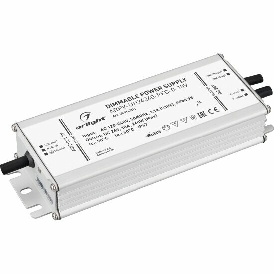 Блок питания Arlight ARPV-UH24240-PFC-0-10V 24V 240W IP67 10A 024143(1)