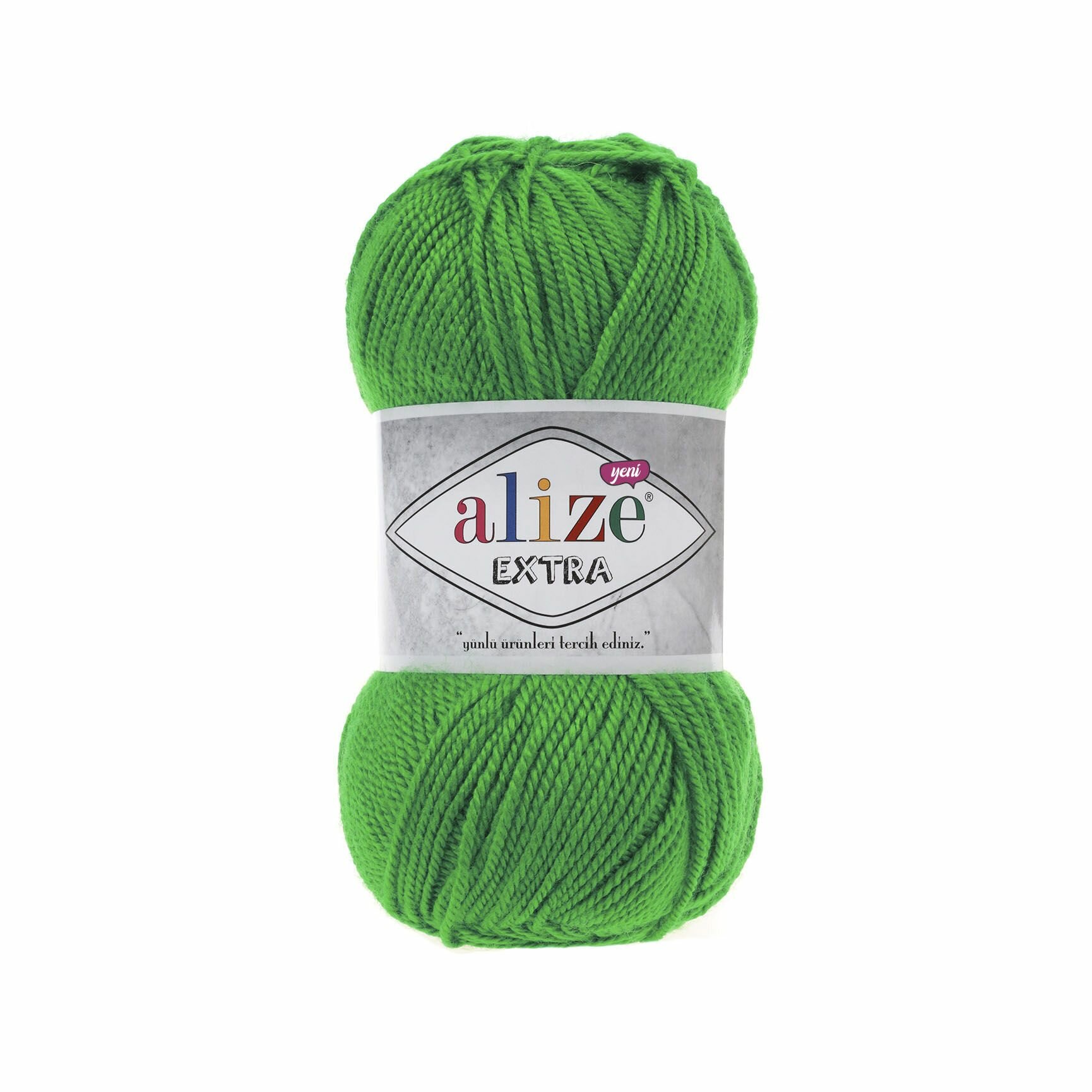 Пряжа Экстра (Extra) упаковка 5 мотков 100 г. 220 м. 100% акрил цвет 328 трава