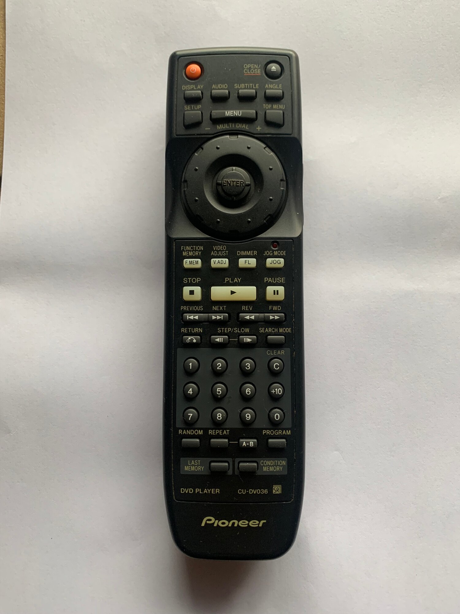 Pioneer CU-DV036 пульт оригинальный