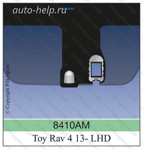 FYG TOYOTA Лобовое Обогрев ДД VIN Фиттинг