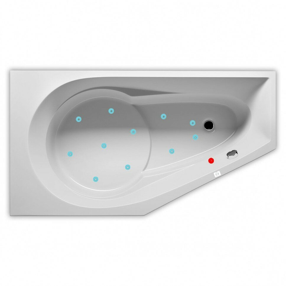Гидромассажная ванна RIHO YUKON AIR 160x90 R