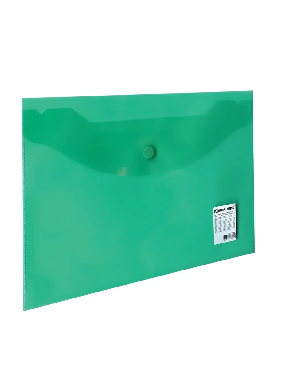 Папка-конверт на кнопке А5, для документов, 5 шт.