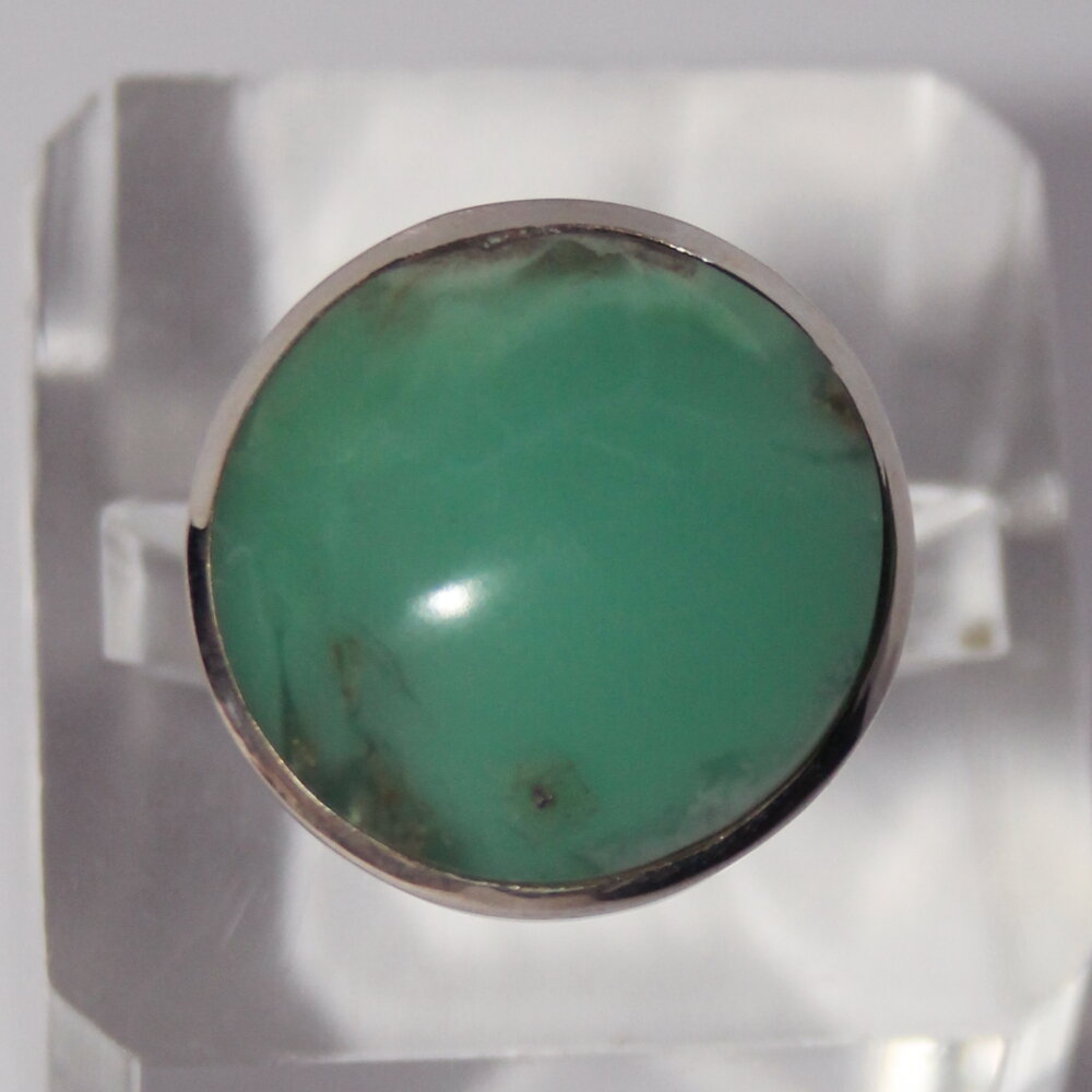 Кольцо, хризопраз