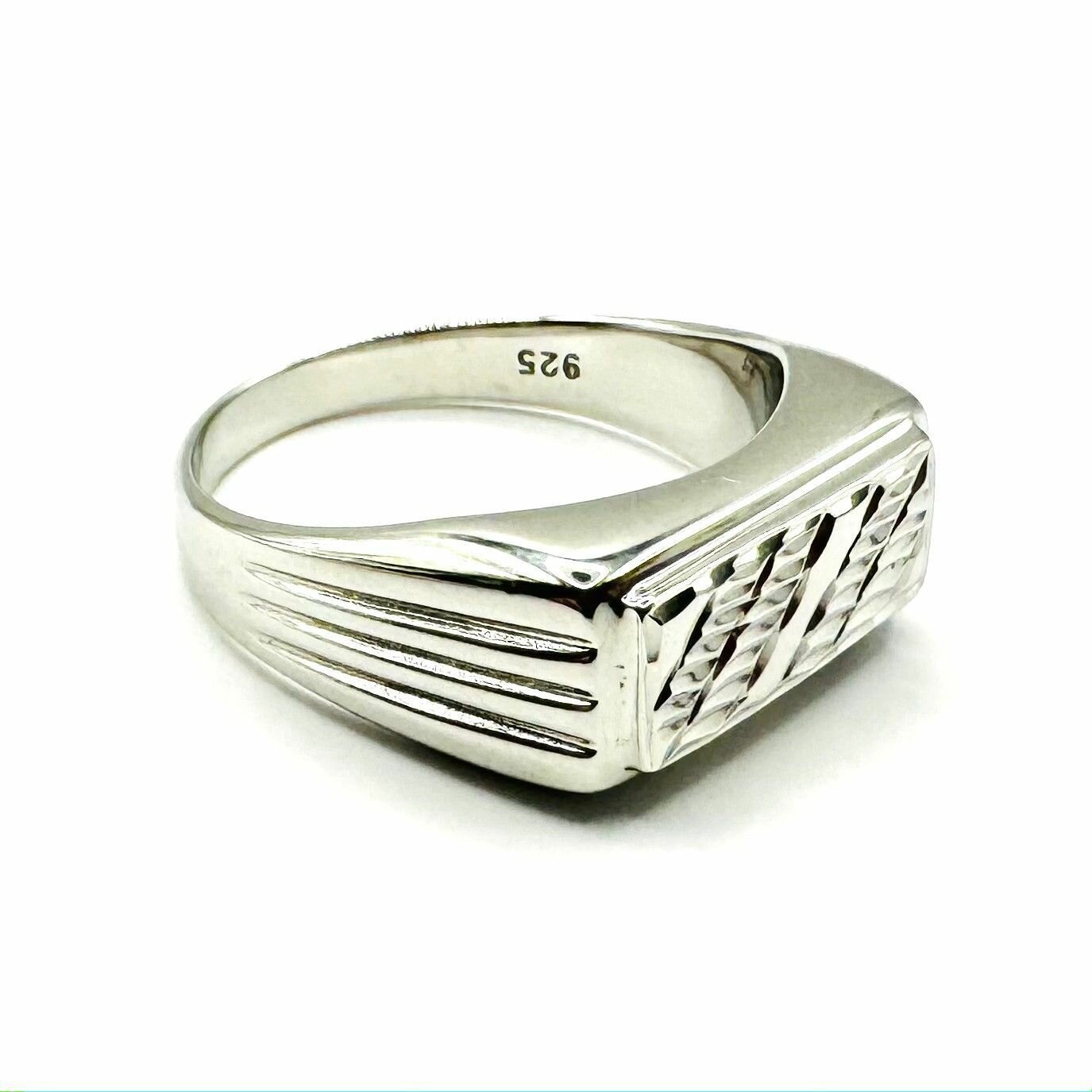 Печатка, серебро, 925 проба, родирование