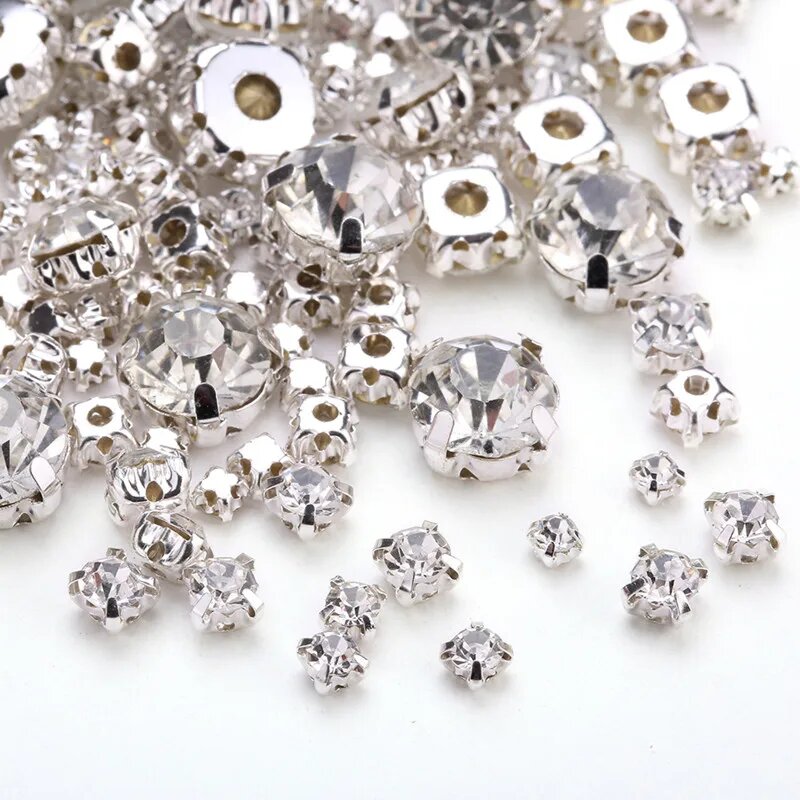 Стразы хрустальные Silver Crystal, 4 мм, 200 шт